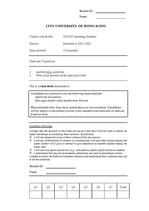 Operating Systems Cheat Sheet - The primary programming environment for ...