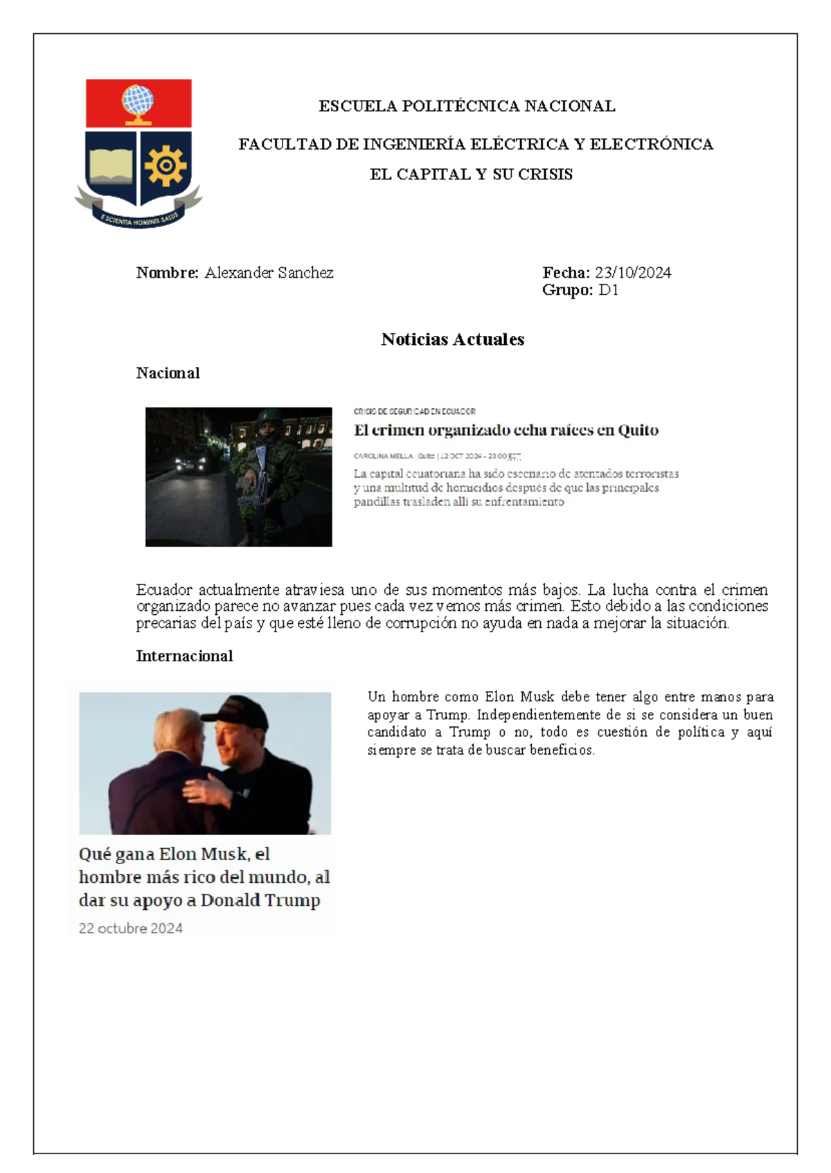 Primus el creador de los prime - ESCUELA POLITÉCNICA NACIONAL FACULTAD ...