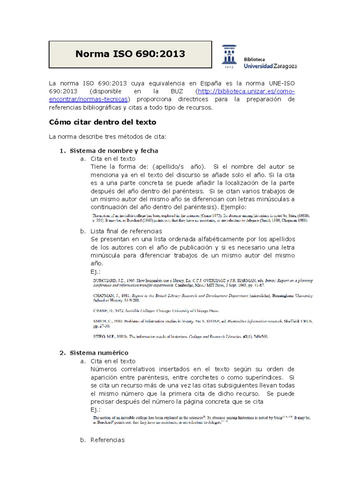 Texto iso690 - La norma ISO 690:2013 cuya equivalencia en España es la ...