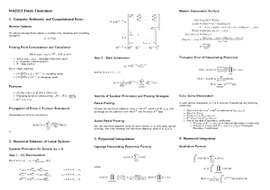 Chapter 0 - MA2213: Numerical Analysis I Chapter 0: Module overview ...