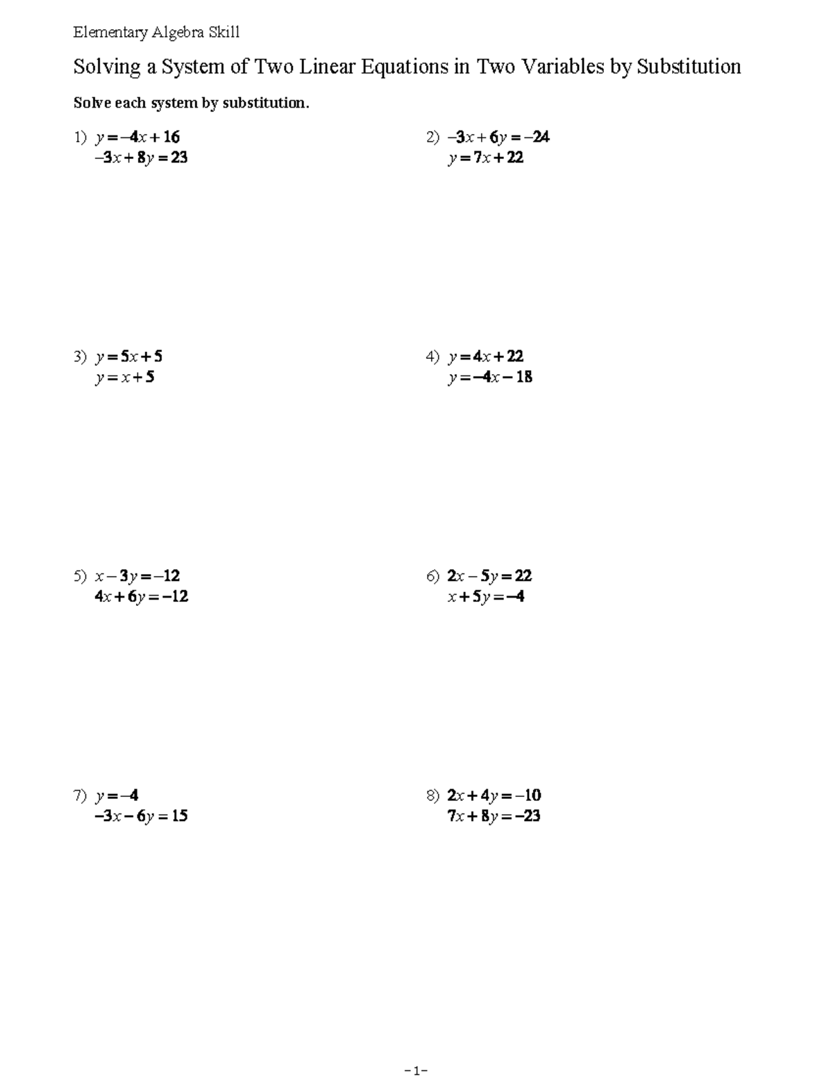 Non Linear Programming Science Elementary Algebra Skill Solving A