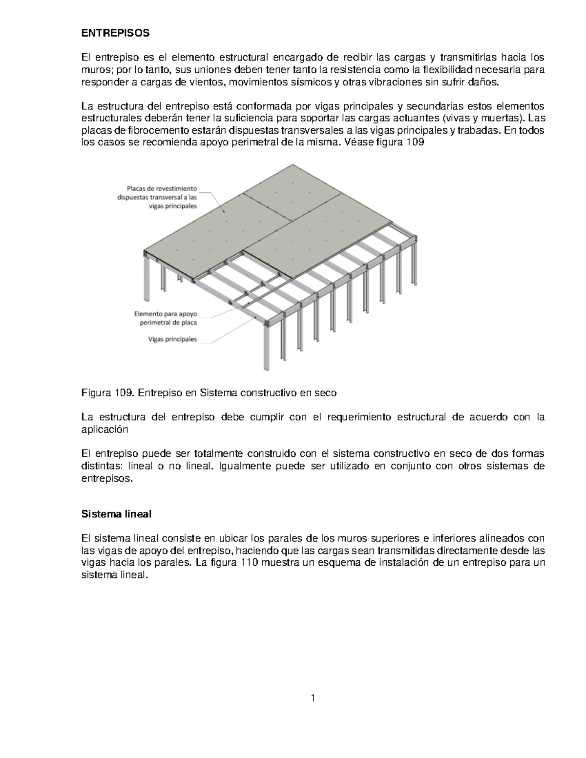 Entrepisos - ENTREPISOS El entrepiso es el elemento estructural ...