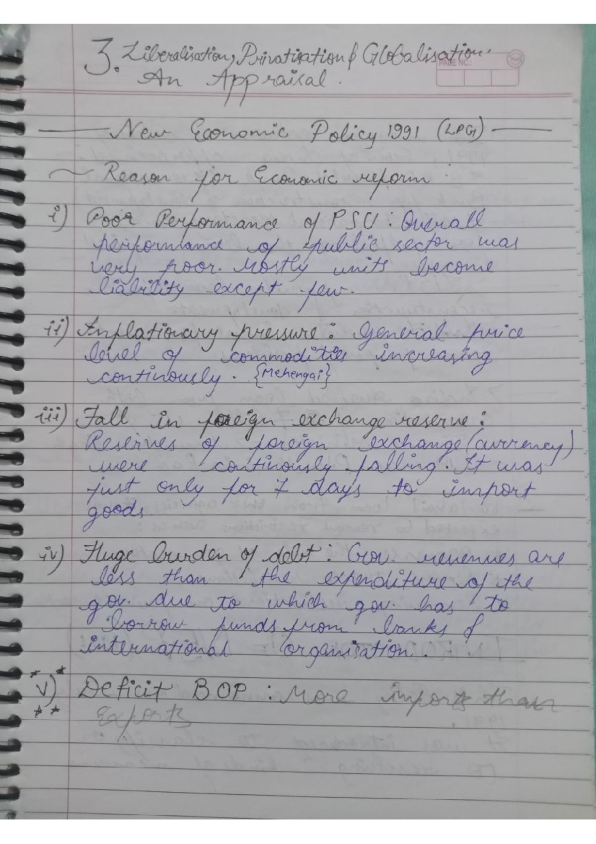 IED chapter 3 2024 - business - 3. Liberalisation, Privatisation Globalisation PACE NO.: 8 An ...