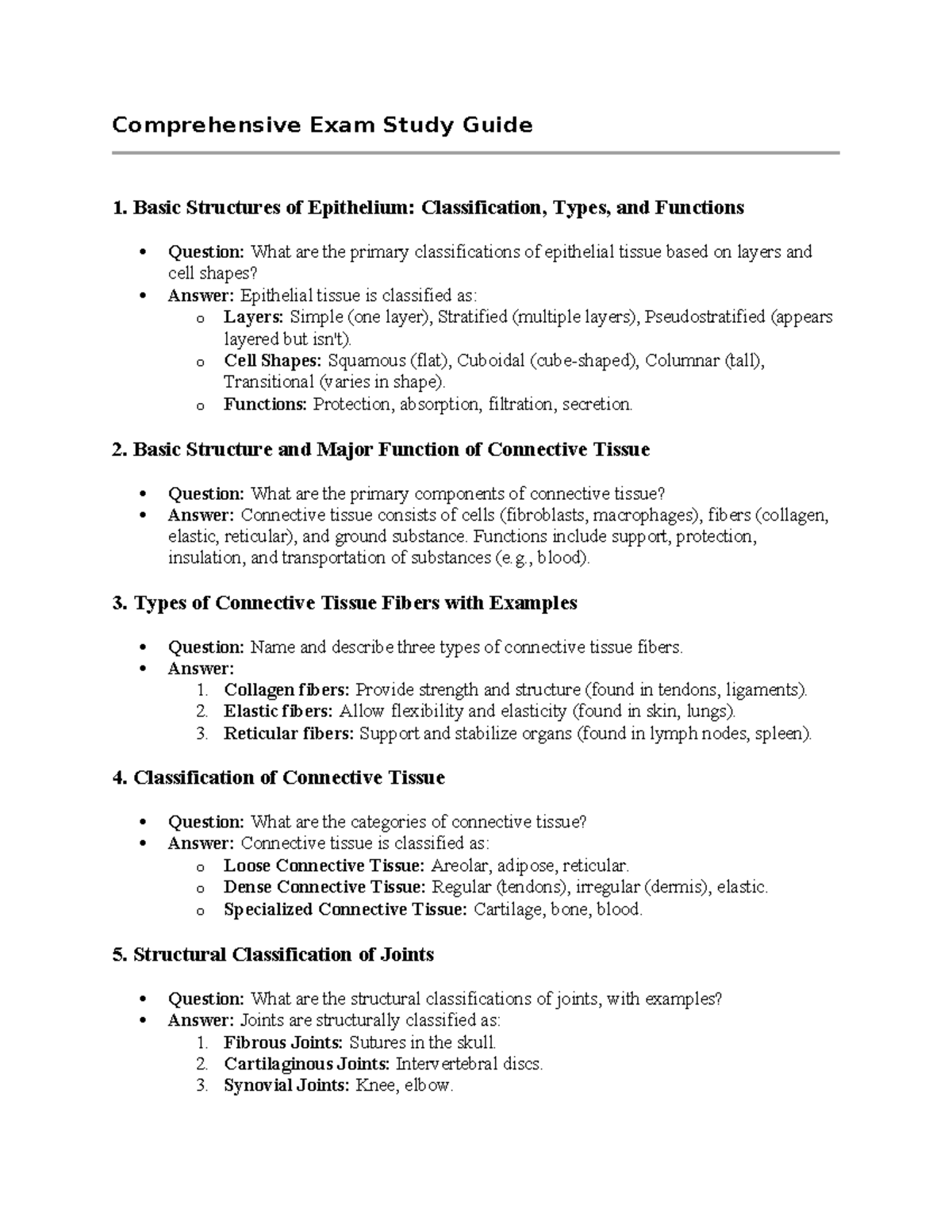Comp Exam 2024 - Practice Test - Comprehensive Exam Study Guide 1 ...