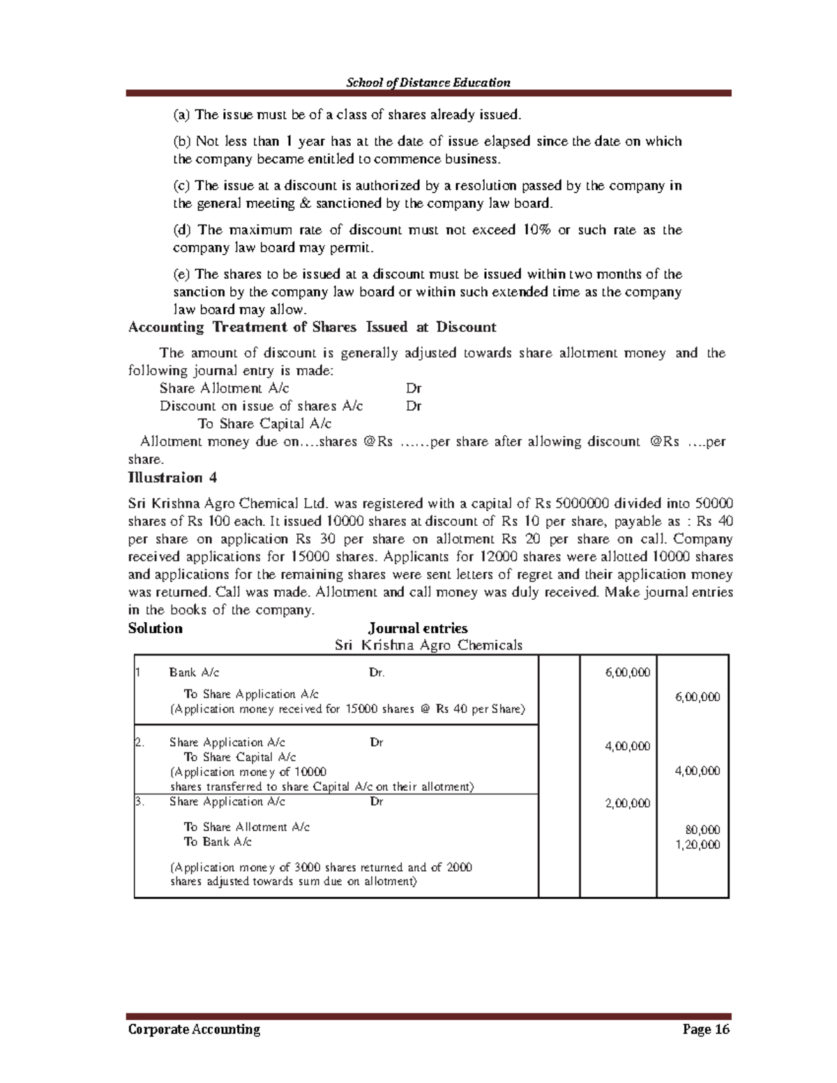 Corporate Accounting-2 - (a) The issue must be of a class of shares ...