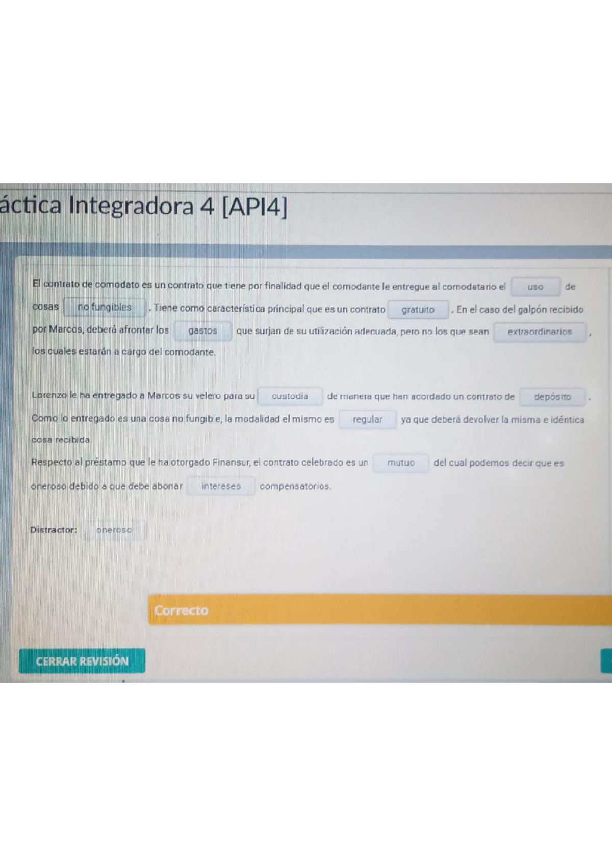 API 4 Contratos - Derecho Privado III - Studocu