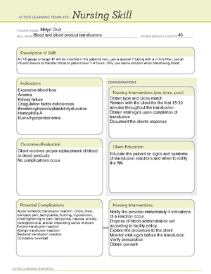 Hemodynamic shock - ATI templates and testing material. - ACTIVE ...