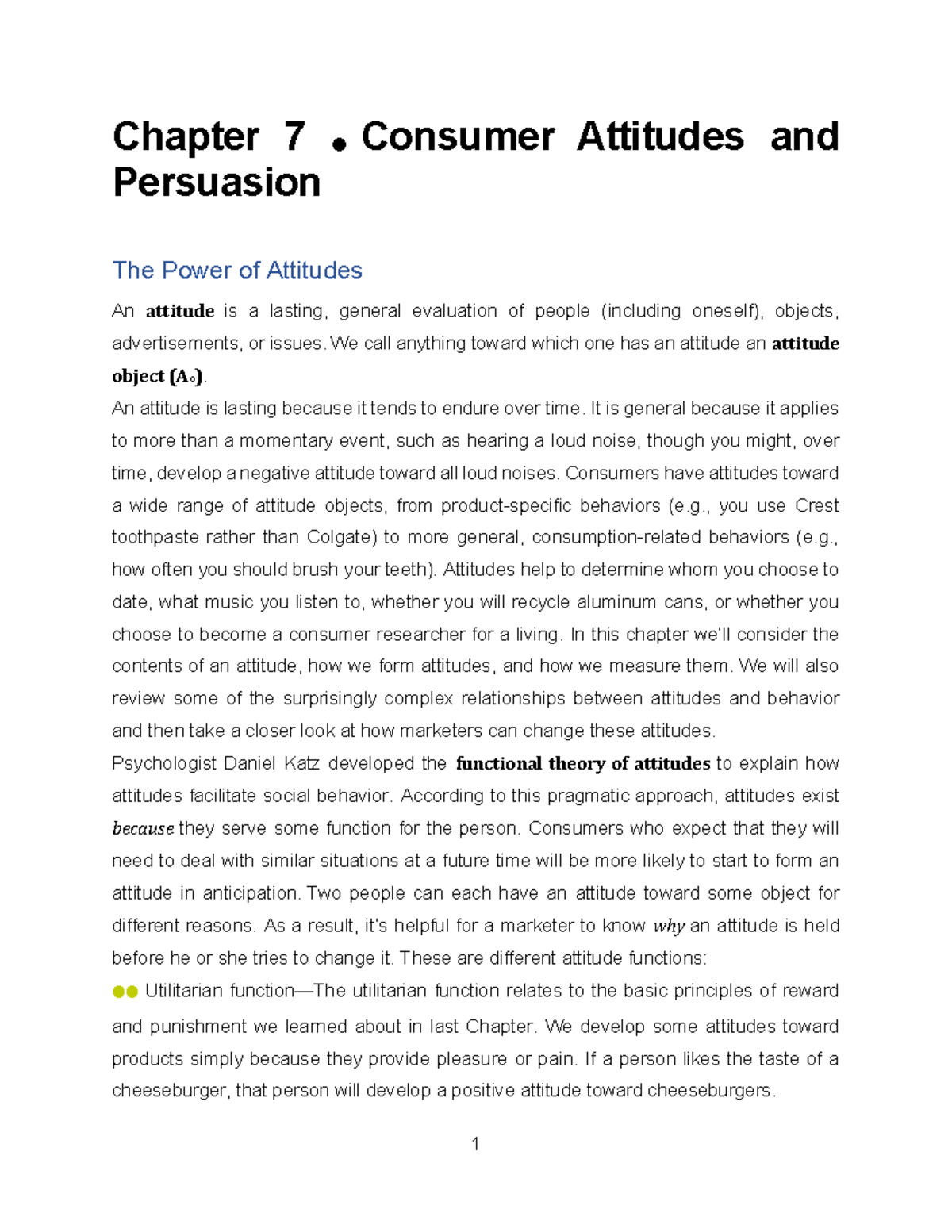 [PDF] Chapter 7 Consumer Attitudes and Persuasion - Consumer Behavior ...