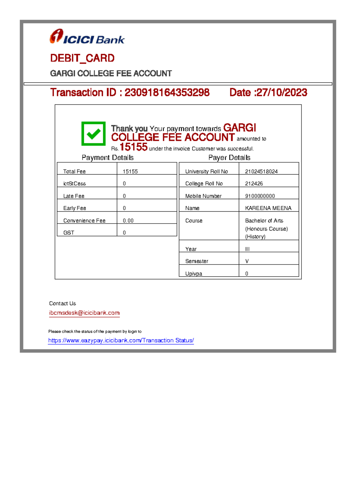 Sample 1698716852614 - imp - DEBIT_CARD GARGI COLLEGE FEE ACCOUNT ...