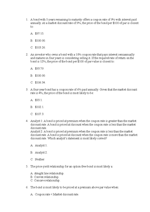 Tutorial ch 11 solutions - Chapter 11 The Money Markets Quantitative Problems What would be your ...