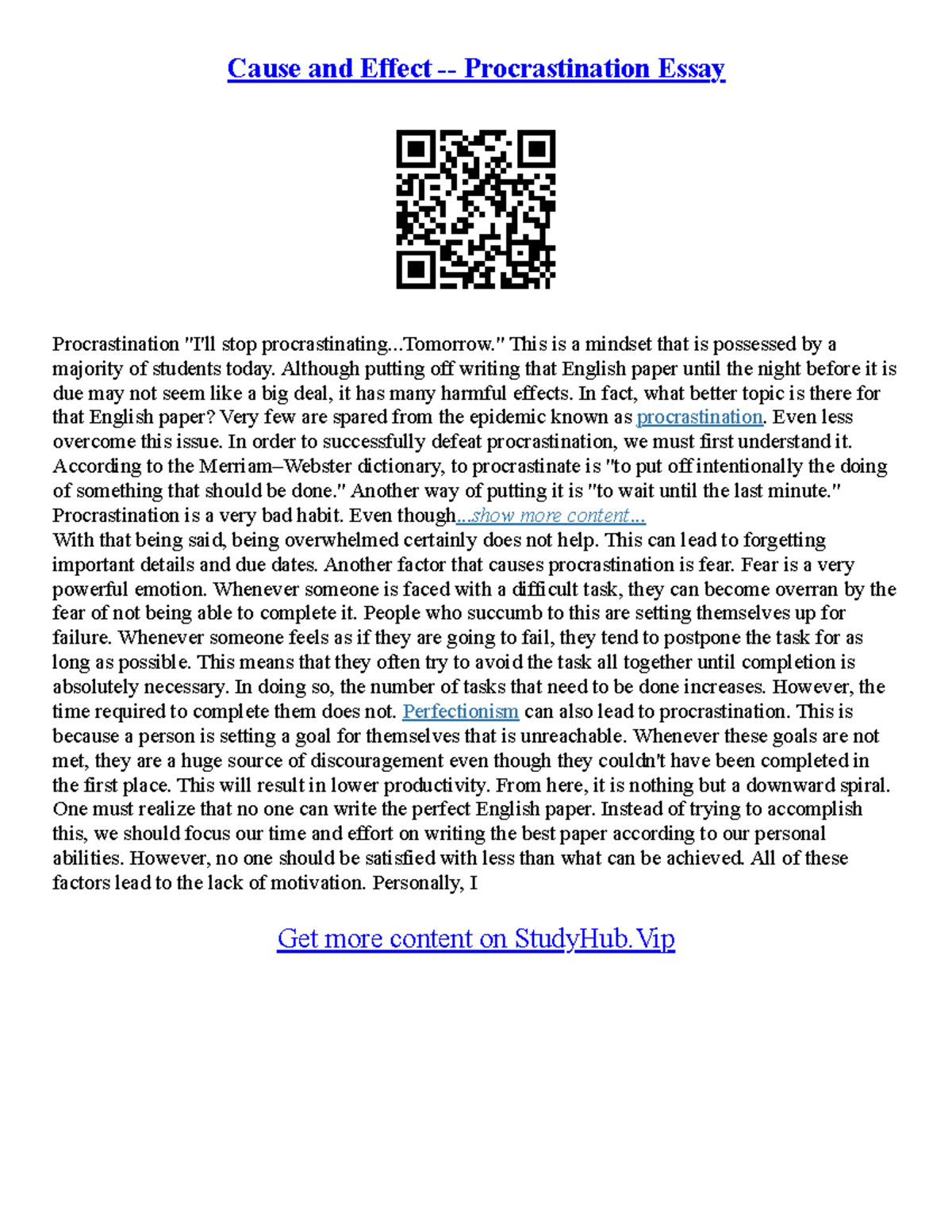 How To Write A Good Cause And Effect Essay - Cause and Effect ...