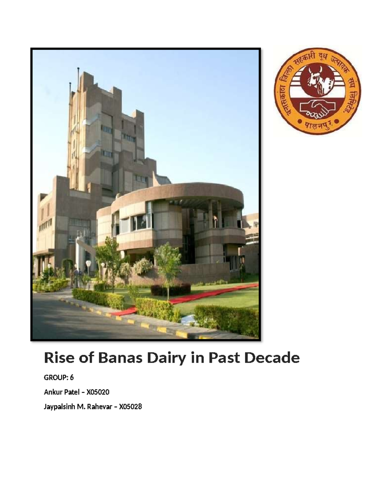 Banas Dairy Group No 6 PRMX - Rise of Banas Dairy in Past Decade GROUP ...