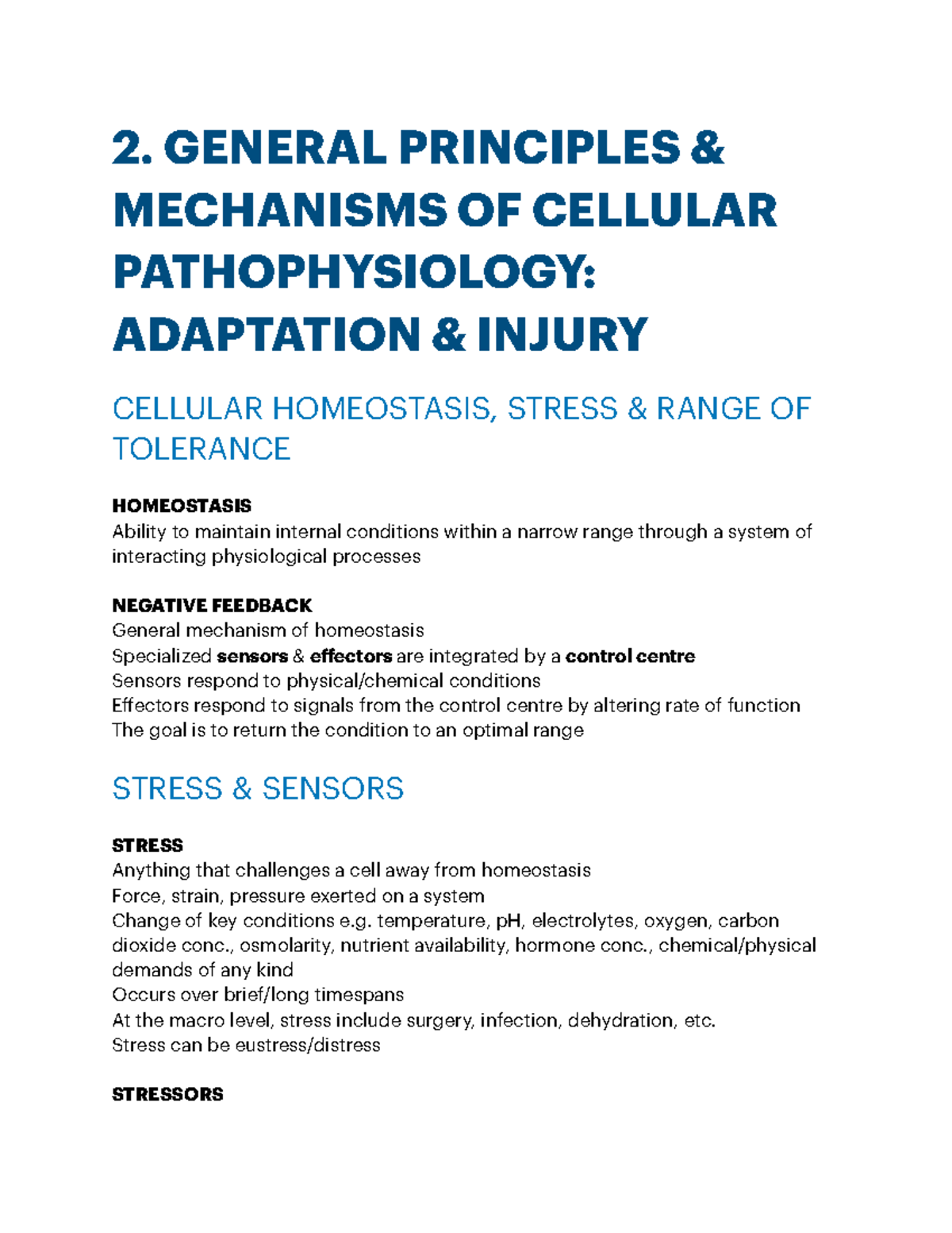 BIOL 2192 Module 2 - 2. GENERAL PRINCIPLES & MECHANISMS OF CELLULAR ...