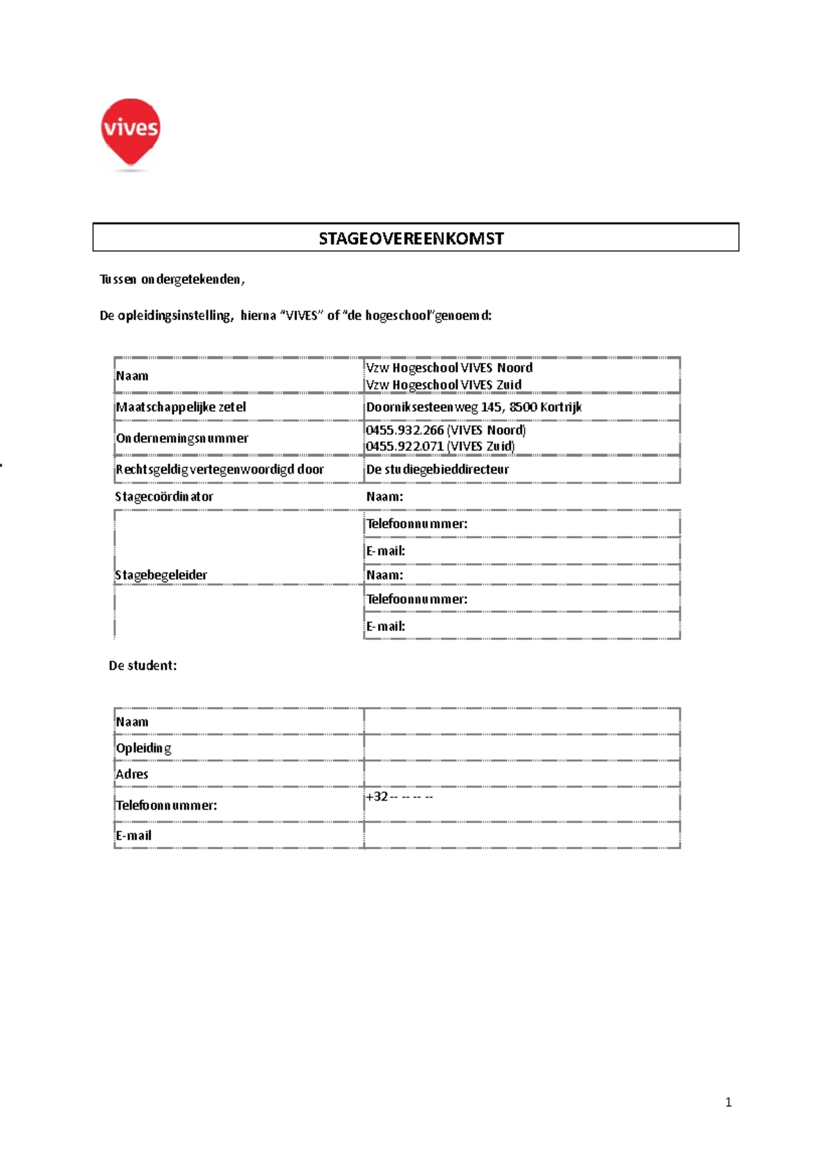 Modelovereenkomst individuele stage 2021-2022(1) - STAGEOVEREENKOMST ...