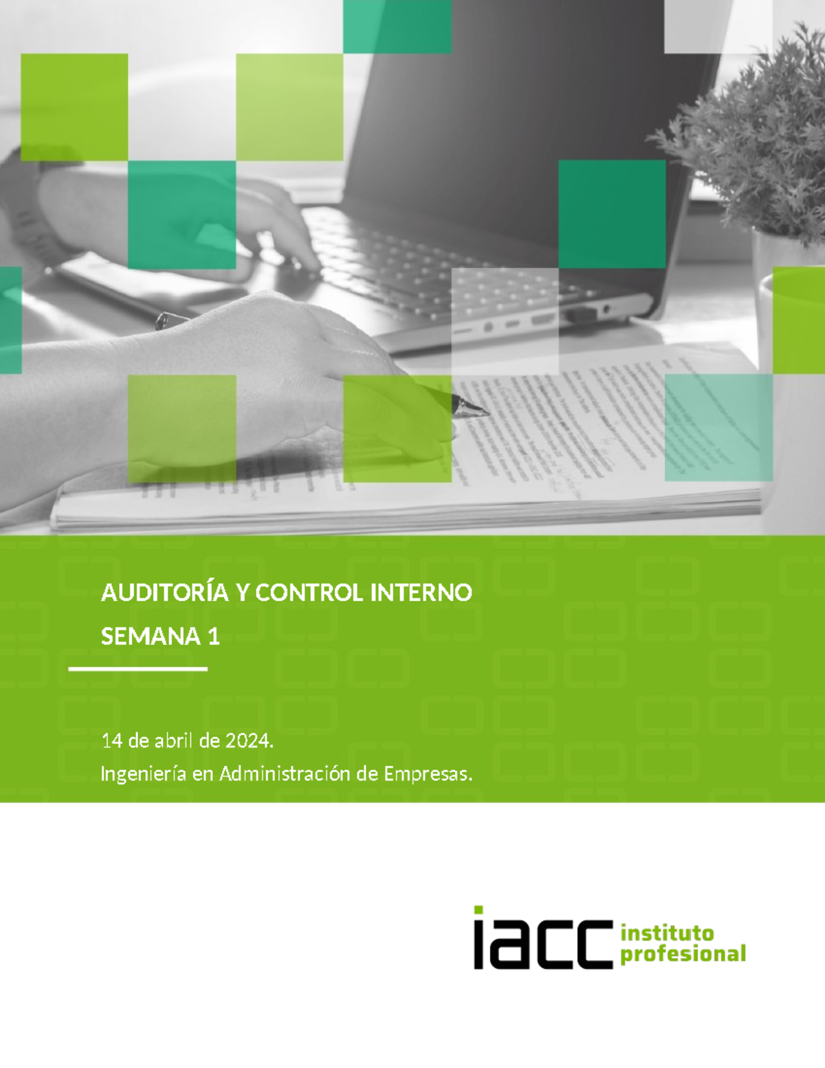 Auditoria Y Control Interno S1 - AUDITORÍA Y CONTROL INTERNO 14 de ...