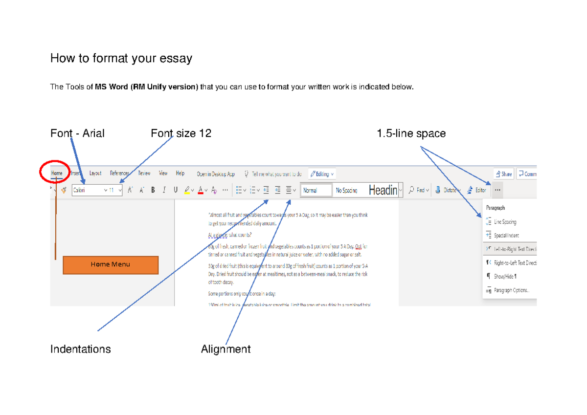 How to format your essay - Font - Arial Font size 12 1-line space ...