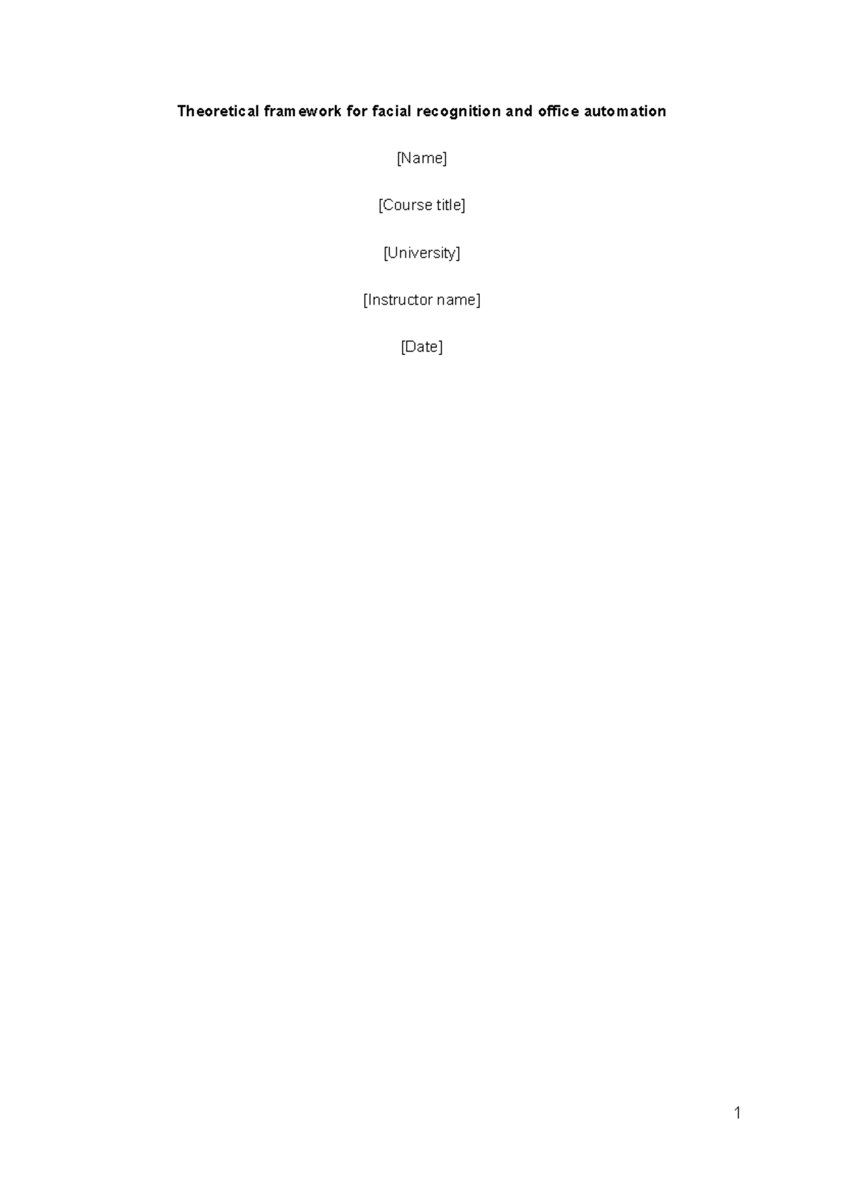 TK English Complete - Research work - Theoretical framework for facial ...