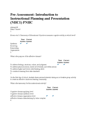 Task 1 - Task 1 - LESSON PLAN TEMPLATE C133 Instructional Planning and ...