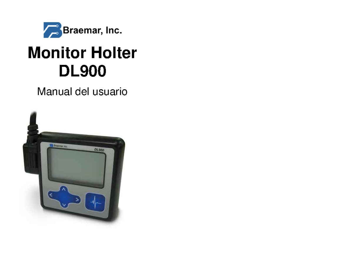 Imagen - KKKK - Monitor Holter DL Manual del usuario Garantía limitada de Braemar Los productos ...