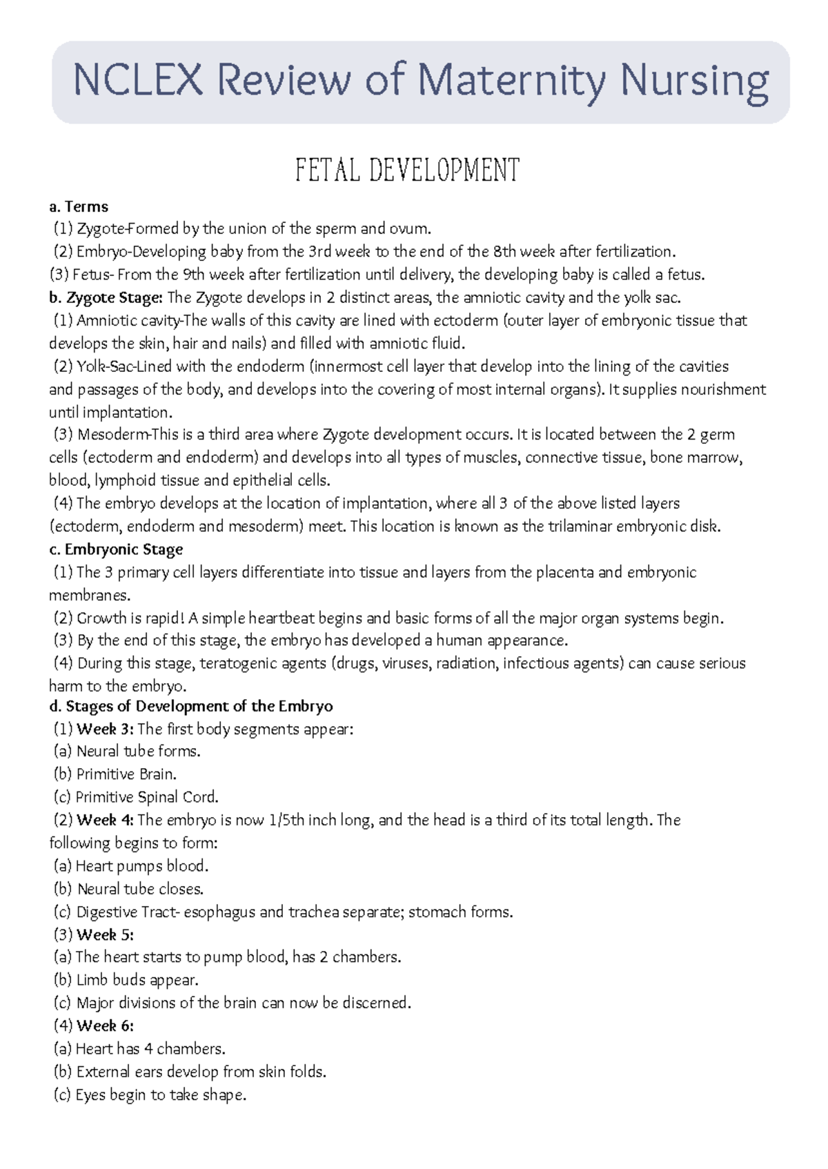 Nclex OBMaternity - it should help RN - NCLEX Review of Maternity ...