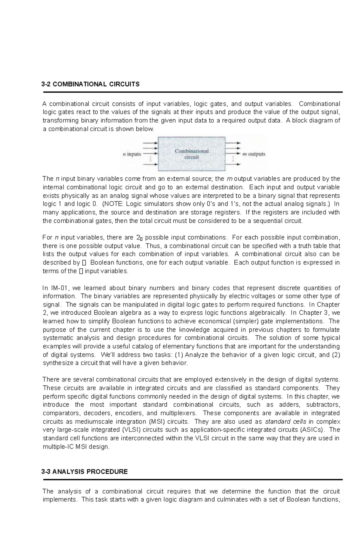 Electronics Logic Circuits and Switching - 3-2 COMBINATIONAL CIRCUITS A ...