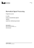 Bio Signal Processing - PC– 12 - Vels University - Studocu