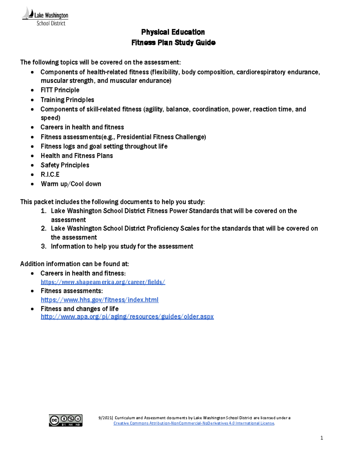 Phyical and health education/physical fitness - Senior High School ...