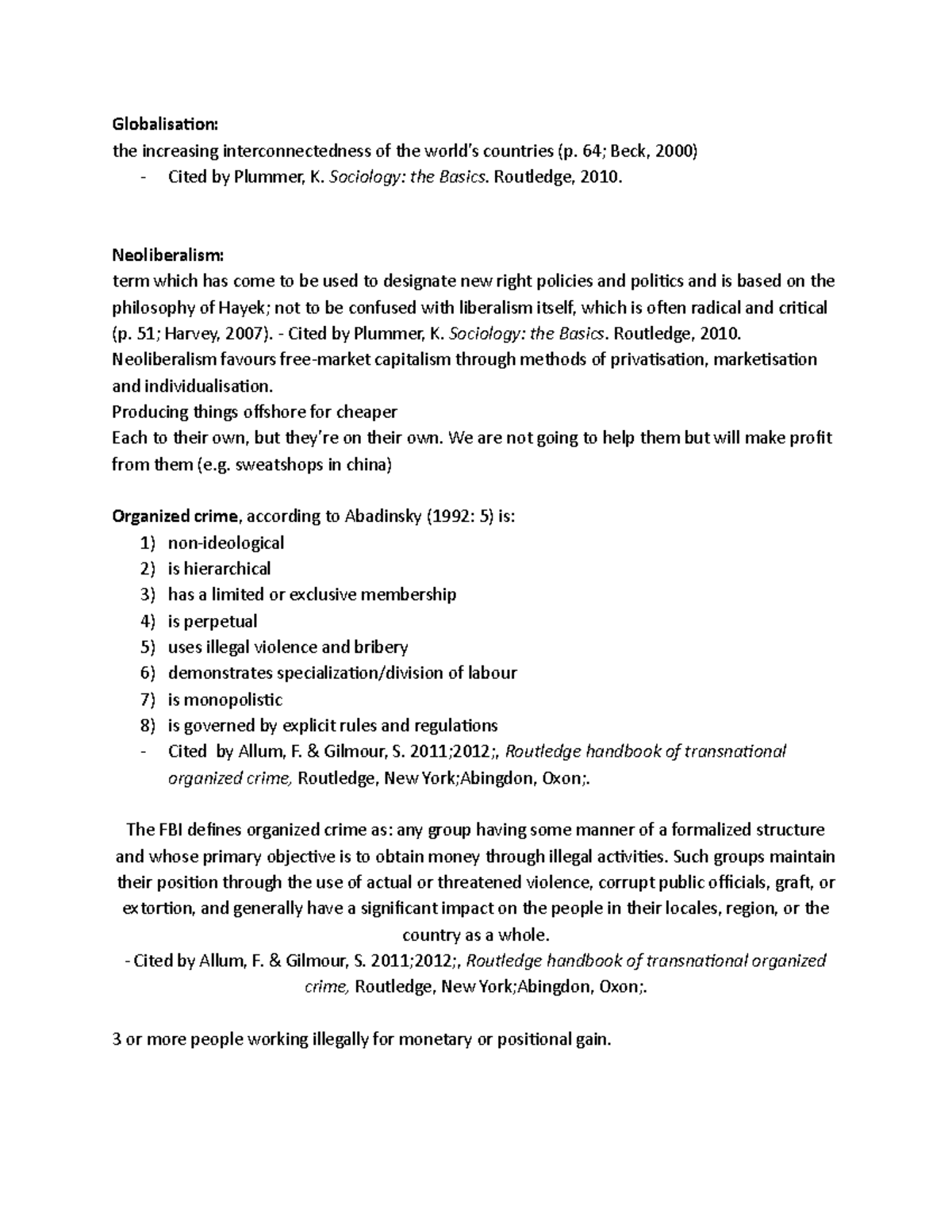 Definitions- seminar - An introduction to the course, looking at the ...