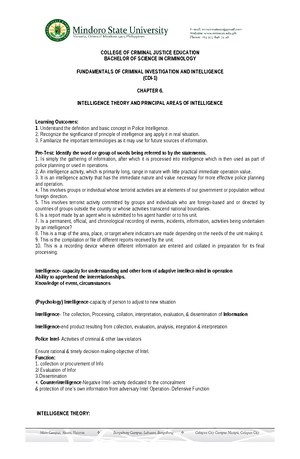 Reviewer for CDI 101 - CDI REVIEWER Importance of identification of a ...