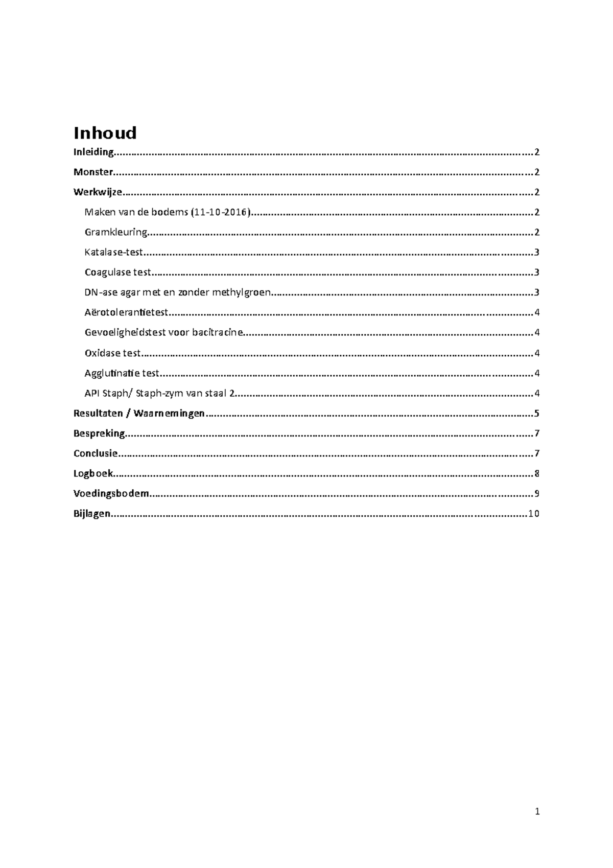 Verslag microccoceae - ediit - Inhoud - Studocu