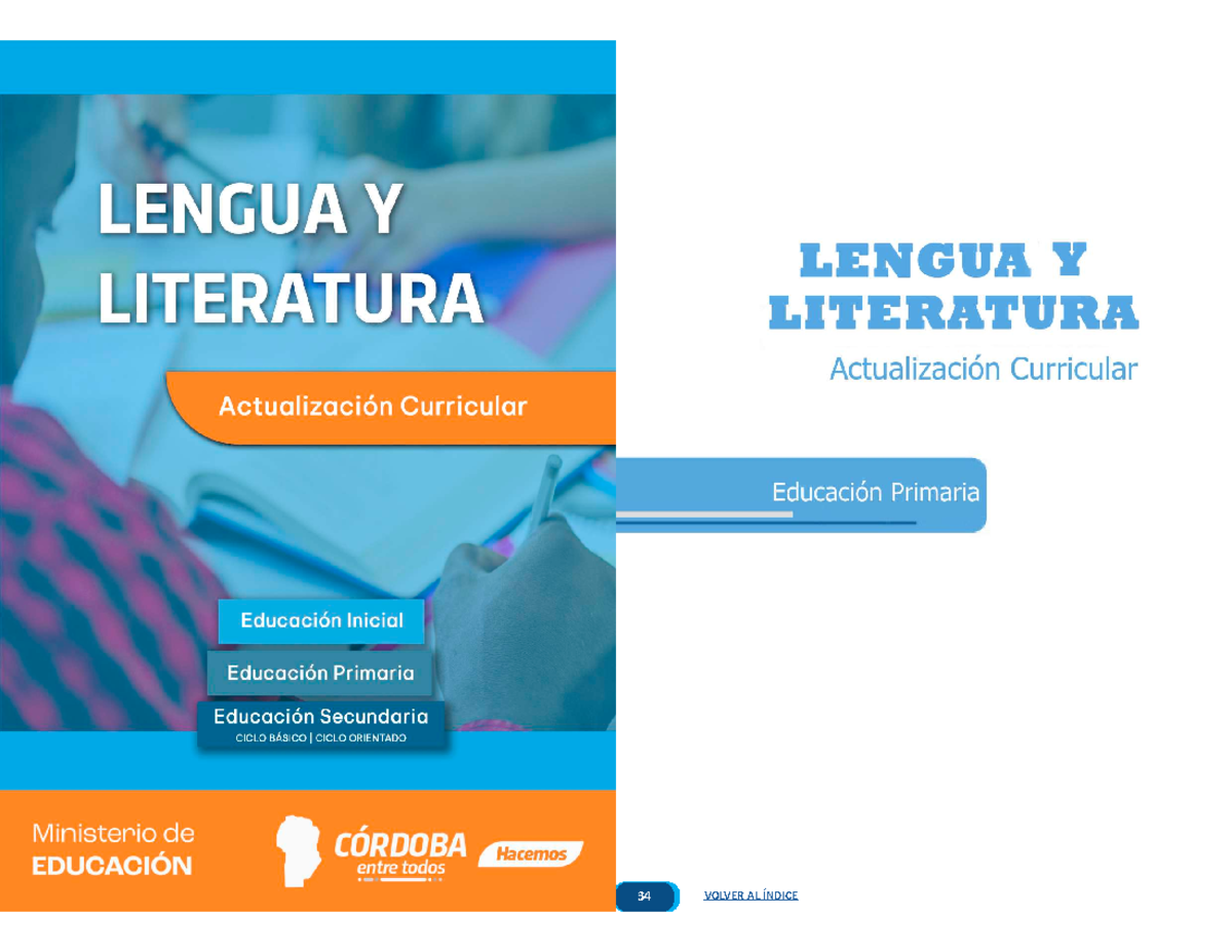 Actualizacion de lengua - VOLVER AL ÍNDICE 1 34 VOLVER AL ÍNDICE VOLVER ...