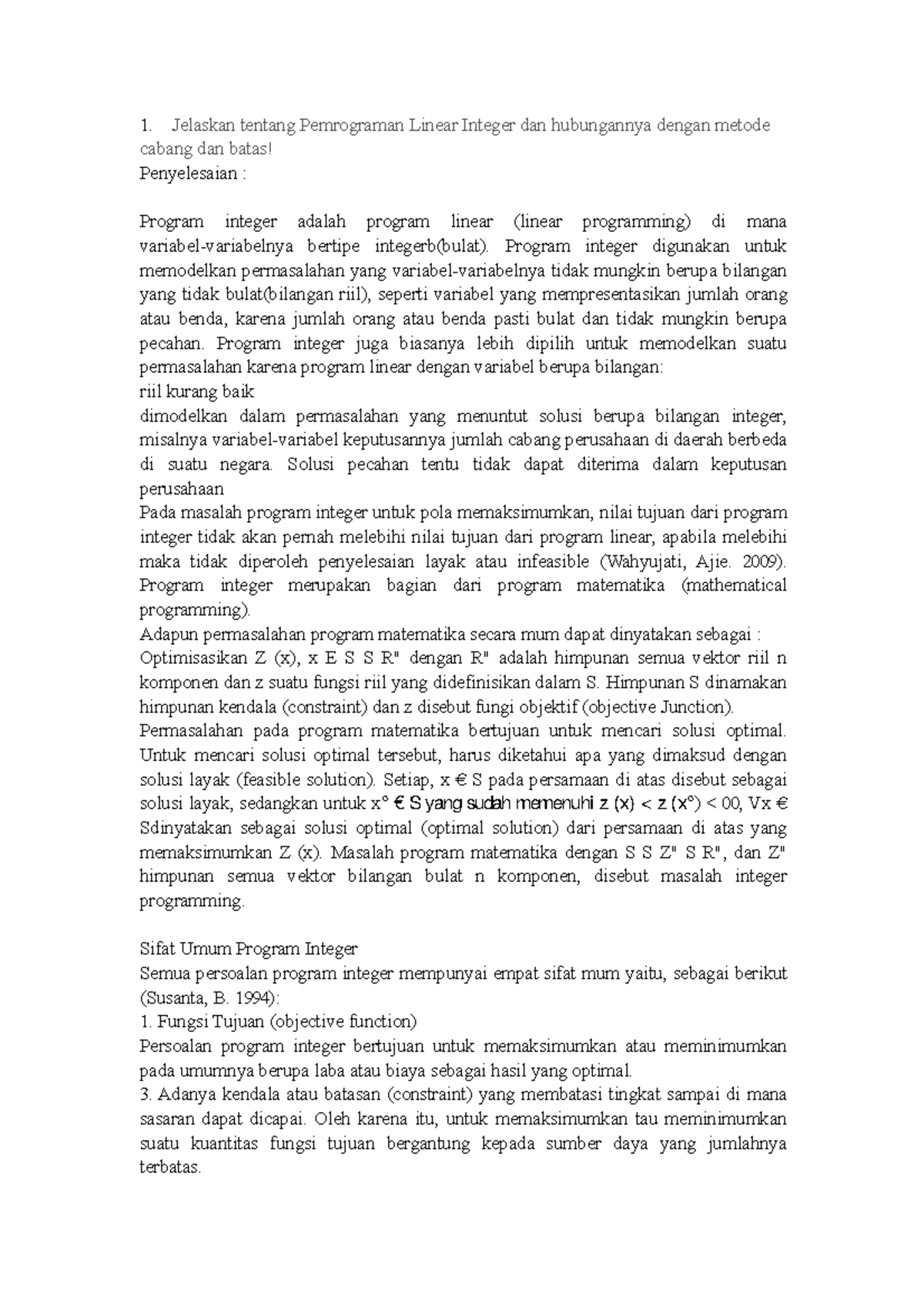 Diskusi 3 Riset Operasional - Jelaskan tentang Pemrograman Linear ...