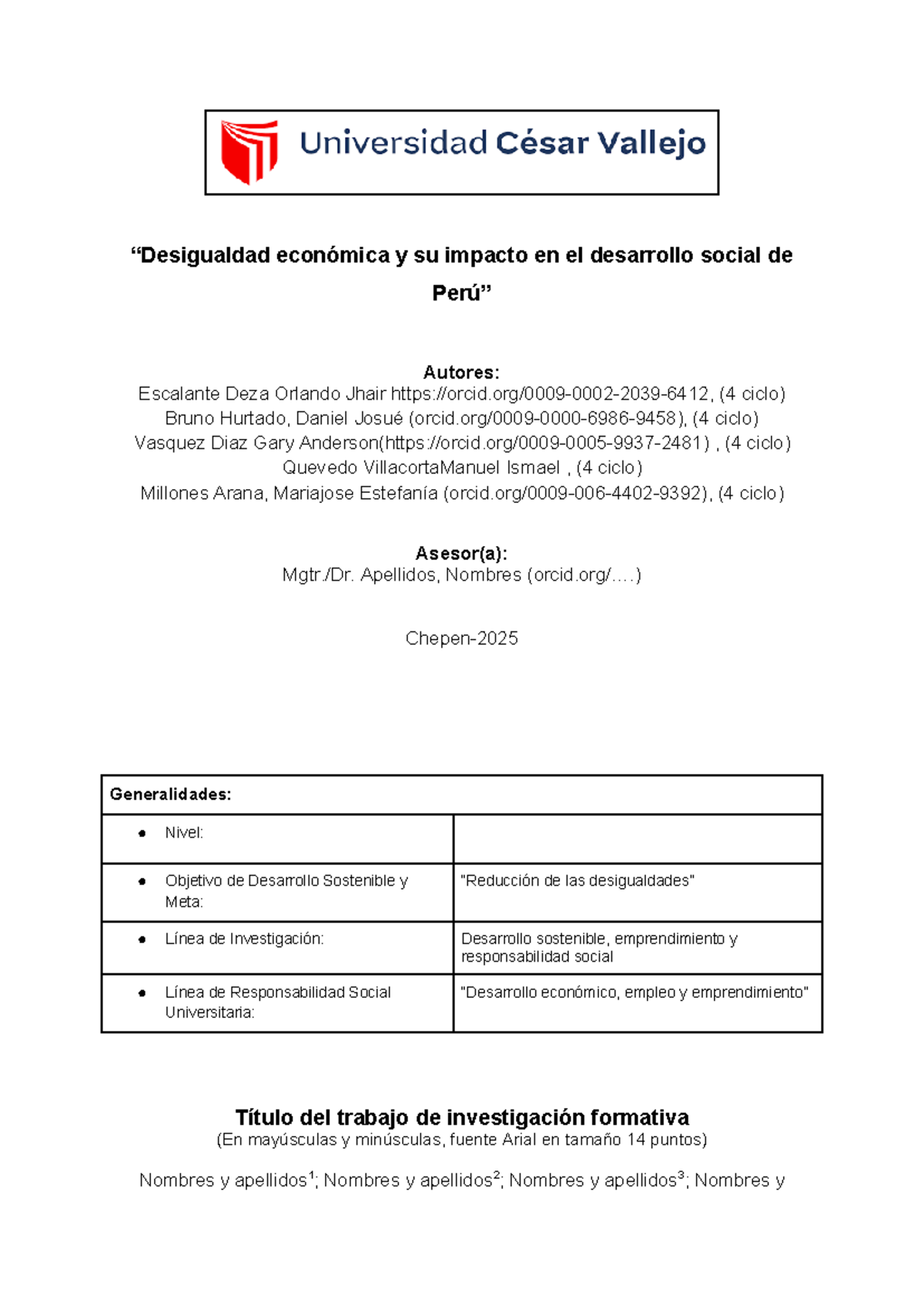 Esquema TIF - fdfdfdfdf - “Desigualdad económica y su impacto en el ...