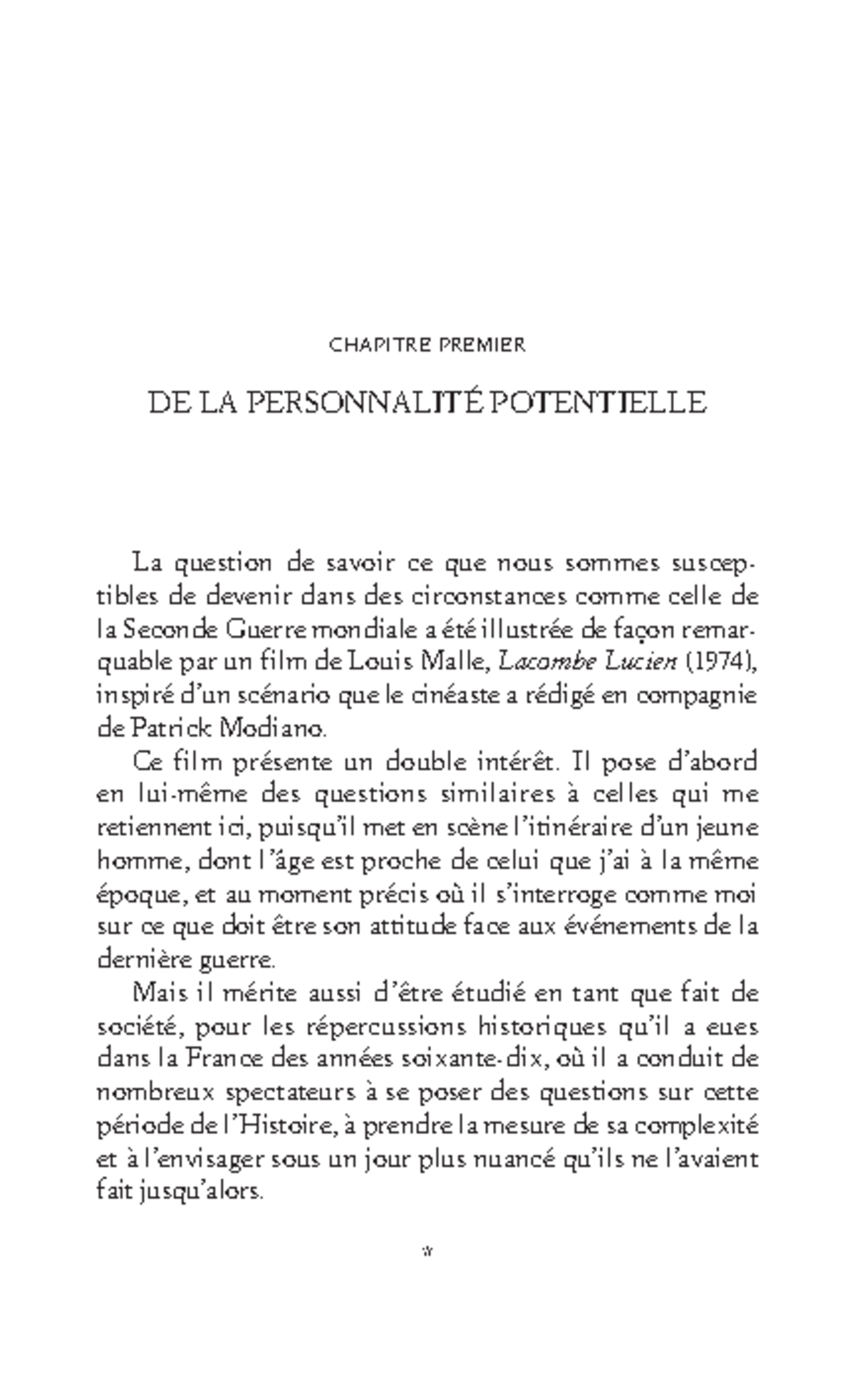 Aurais-je-ete-resistant-ou-bourreau De la personnalité potentielle - CHAPITRE PREMIER DE LA ...