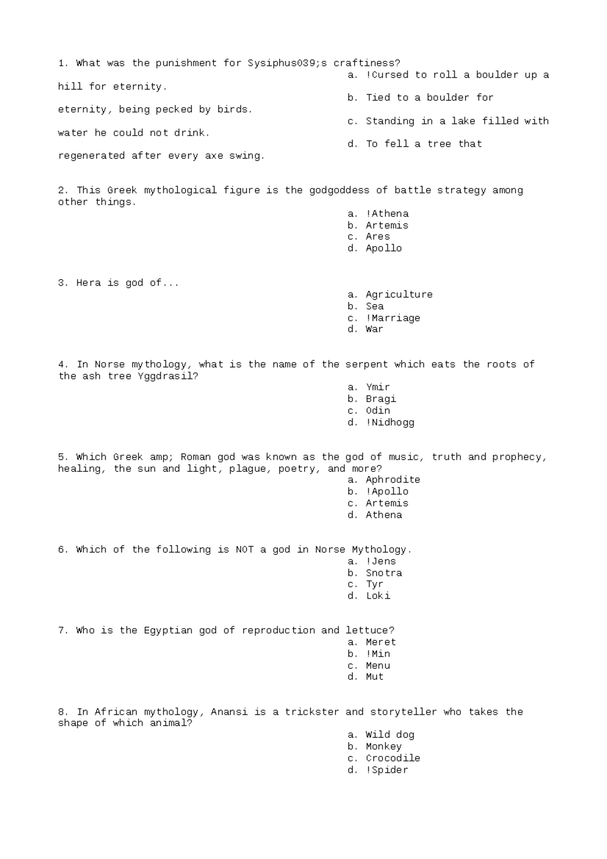 AERO200 Paper 8 - Aero Practice 1 - What was the punishment for ...
