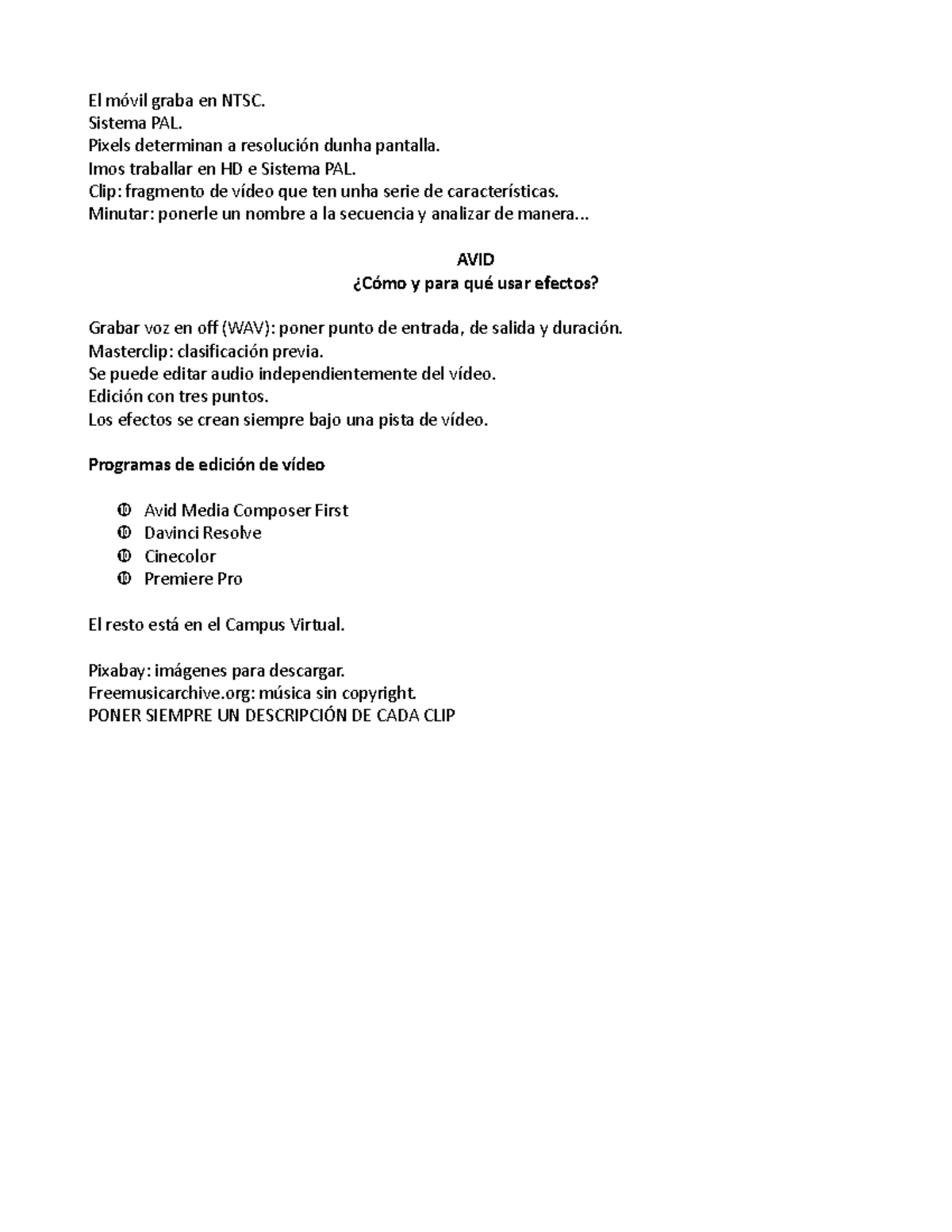 Tecnoloxías Teoría - Apuntes de Tecnologías - El mÛvil graba en NTSC ...