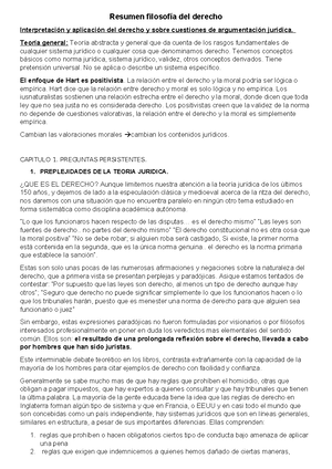 Capitulo 9 - Cap 9 Hart - El concepto de Derecho – Herbert L. A. Hart 1 ...