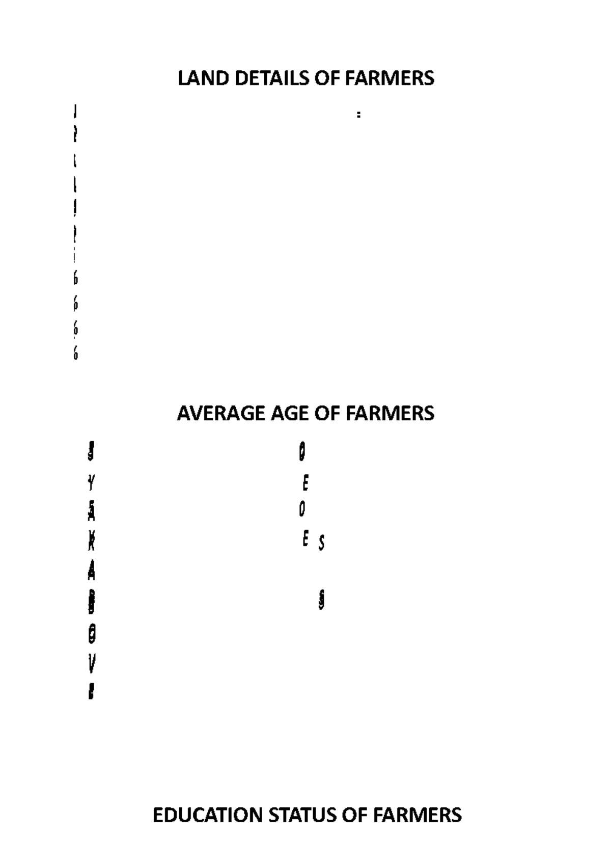 WORK Sheet 1 - good one - ####### LAND DETAILS OF FARMERS ...