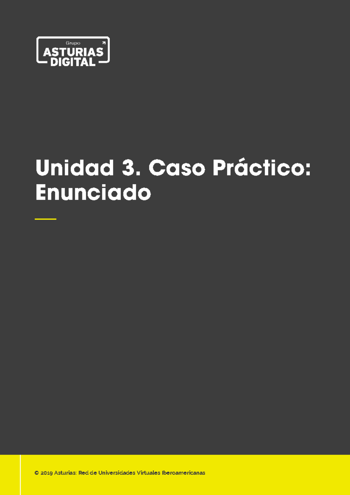 Entregable unidad 3 - innovación y cultura organizativa - 1 Unidad 3. Caso Práctico: Enunciado ...