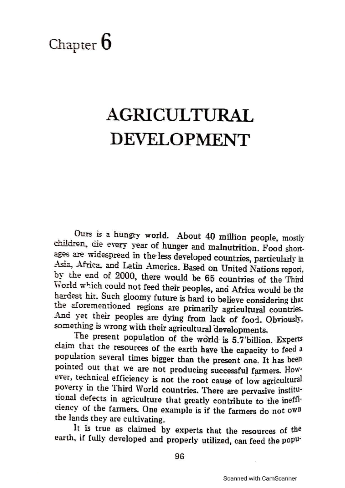 Agri-dev - Agriculture Development - Bachelor of Science in Accountancy - Studocu