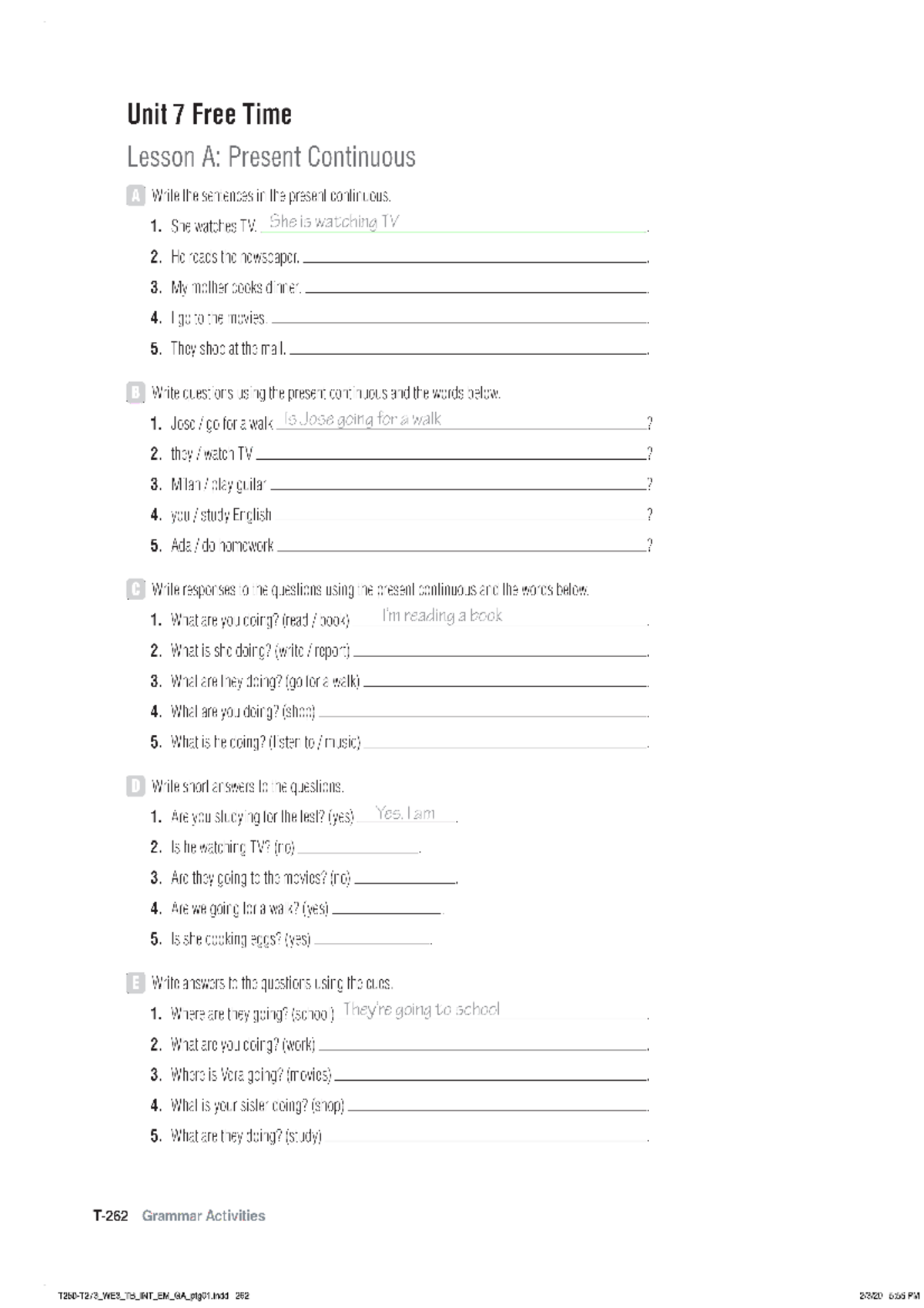 Remedial Homework E2 - Practica de ingles basico - Ingles I - Studocu