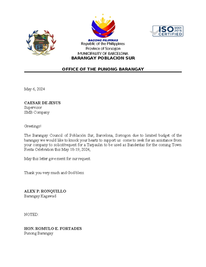 BNC Action PLAN Olandia 2024 - BARANGAY NUTRITION ACTION PLAN 2024 ...