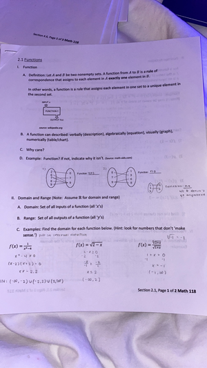 Math 118 Ch2.6-3.1 - MATH 118 - Studocu