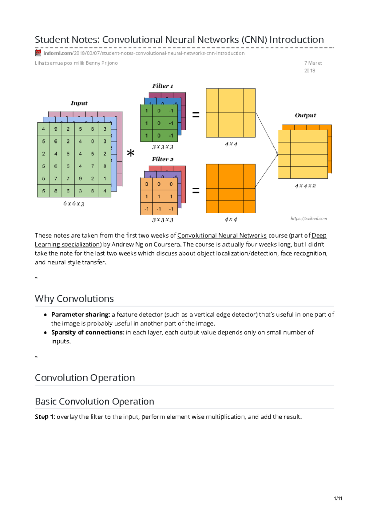 CNN Notes - basic CNN - Lihat semua pos milik Benny Prijono 7 Maret ...