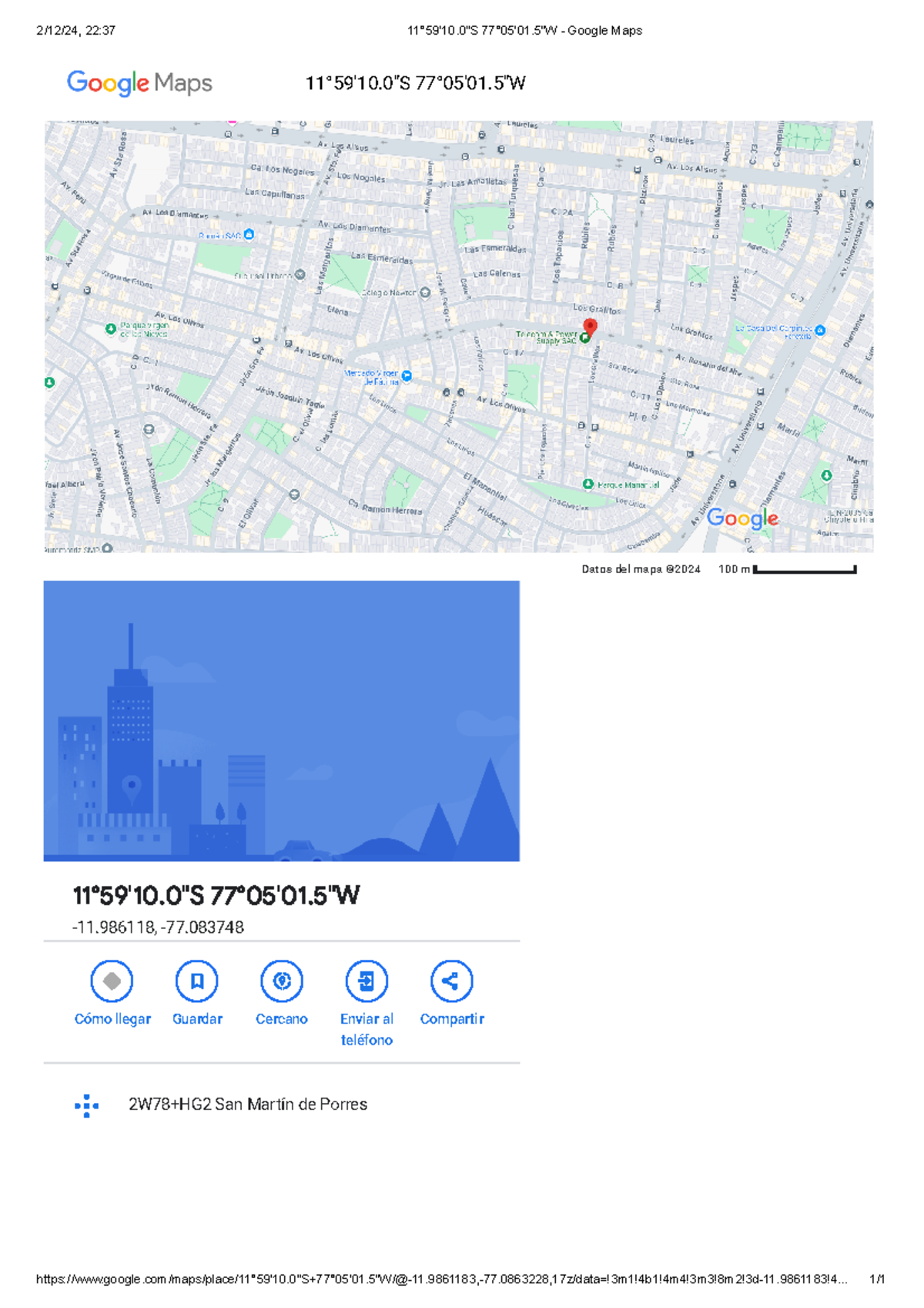 Wilmer - examen principal - proyecto productivo - Datos del mapa ©2024 100 m 11 °59'10"S - Studocu