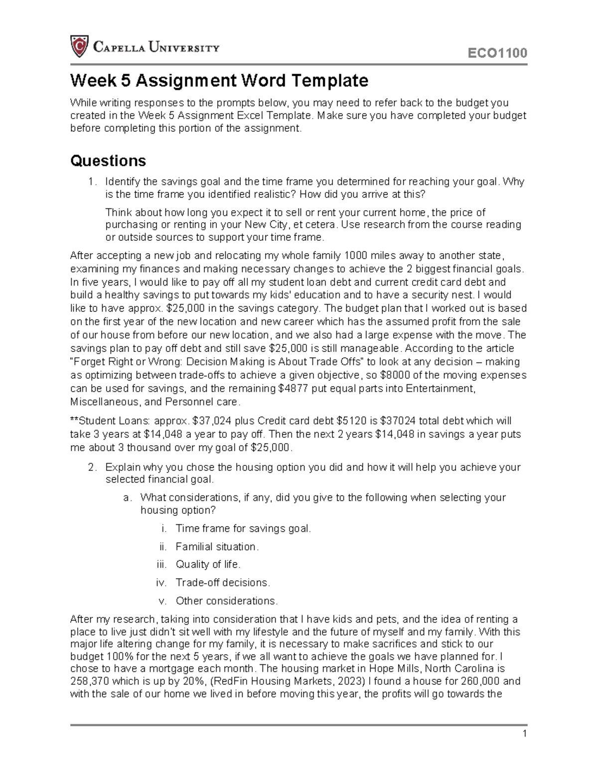 Cf week 5 word Danielle Quinones - ECO Week 5 Assignment Word Template ...