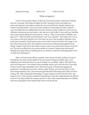 Short Answer 2 POLS 2306 - Kamryn Browning POLS 2306 November 15, 2023 ...