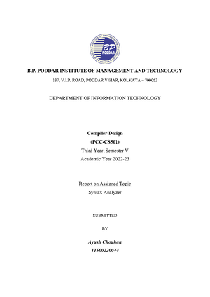 CA2 Instructions IT - Format/Guidelines for Technical Report writing ...