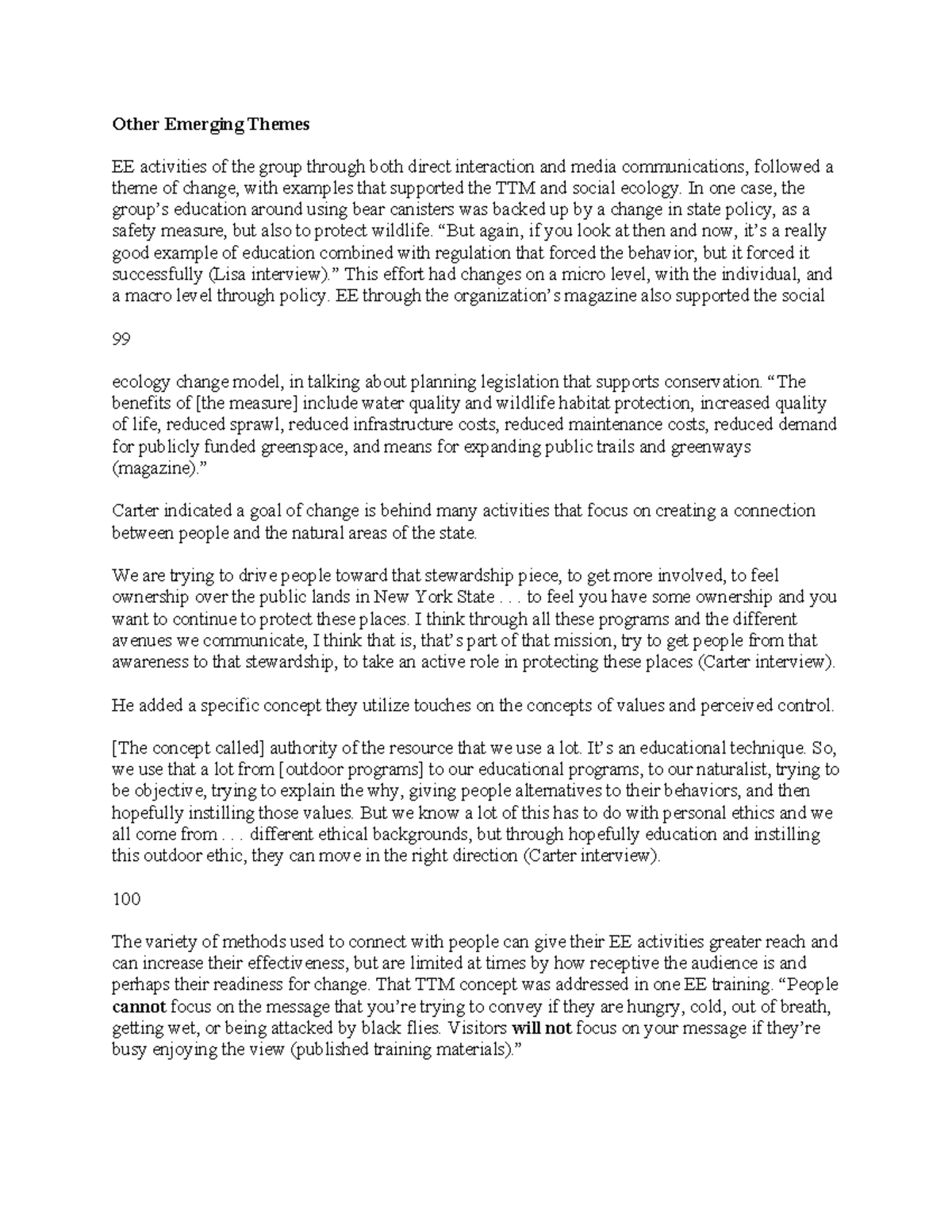 NNN 7 - n.a - Other Emerging Themes EE activities of the group through ...