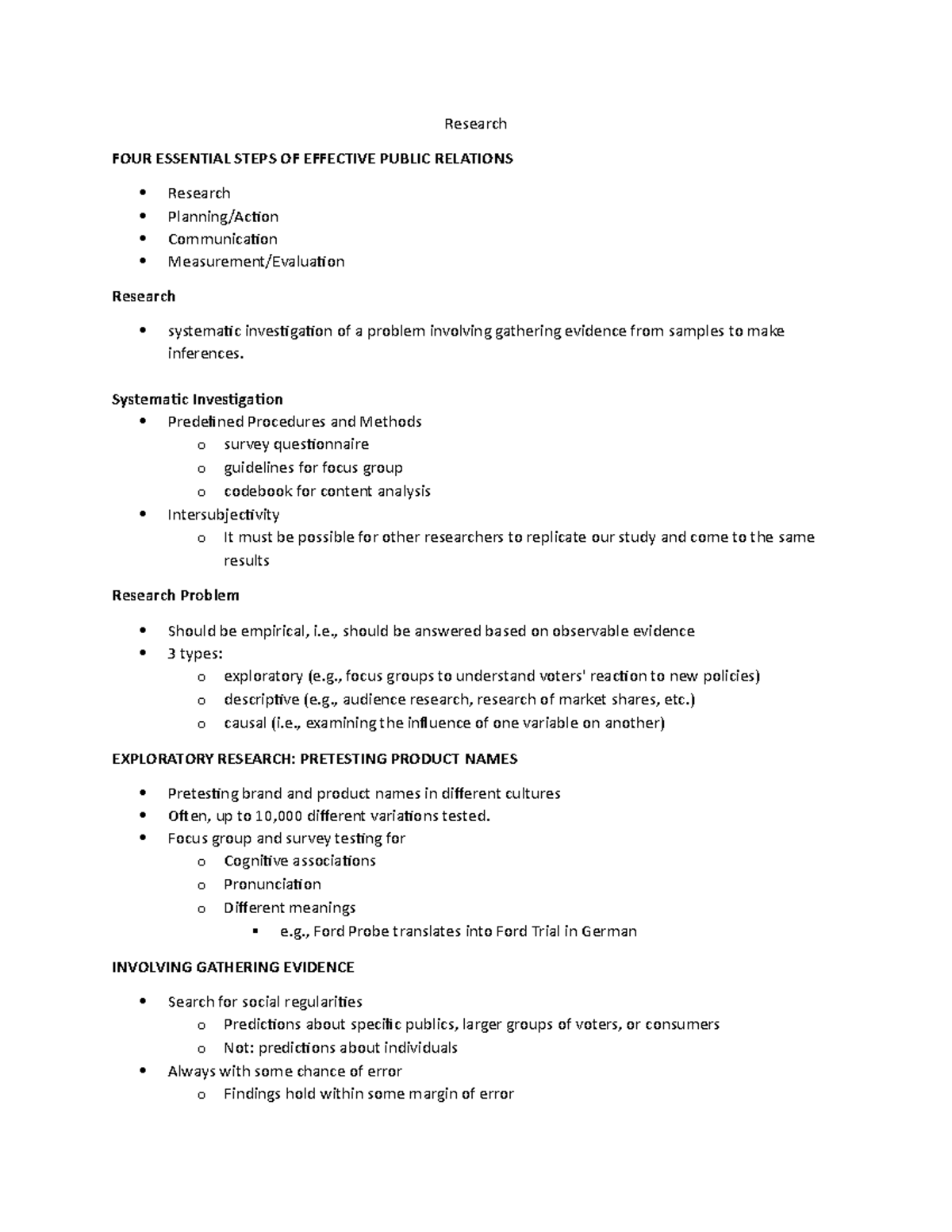 Exam 2 study guide copy - Research FOUR ESSENTIAL STEPS OF EFFECTIVE ...